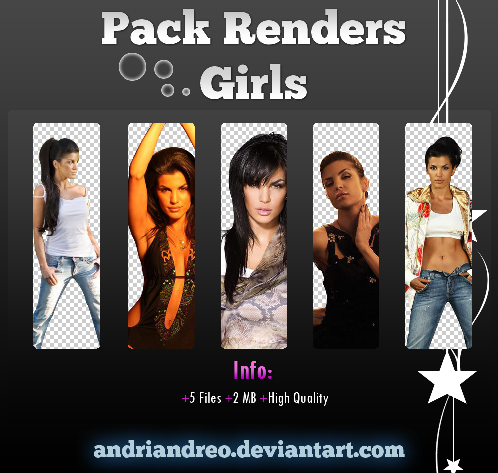 Girls render pack #1 by Andriandreo on DeviantArt