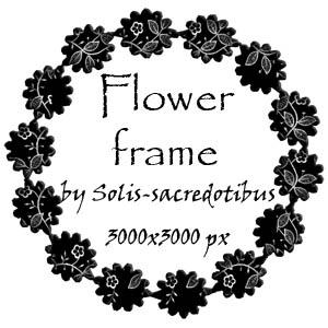 Large flower frame 3000x3000px by solis-sacredotibus on DeviantArt