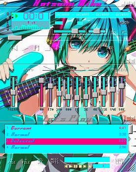 Hatsune Miku Winamp Skin 2.0 by amirose1997 on DeviantArt