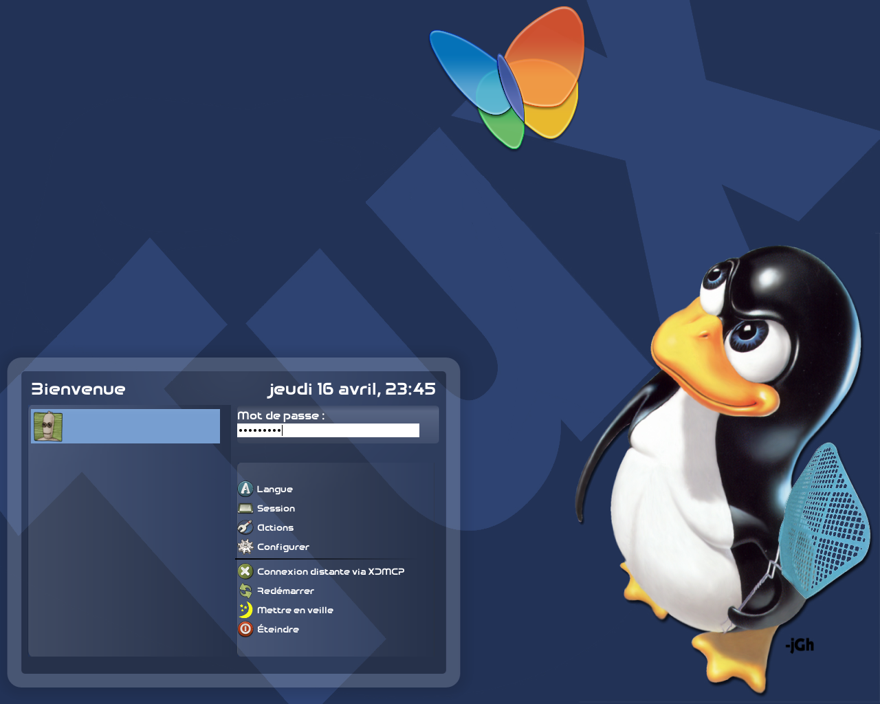 MDM theme Tuxkiller Style GDM V2 by jbaseb on DeviantArt
