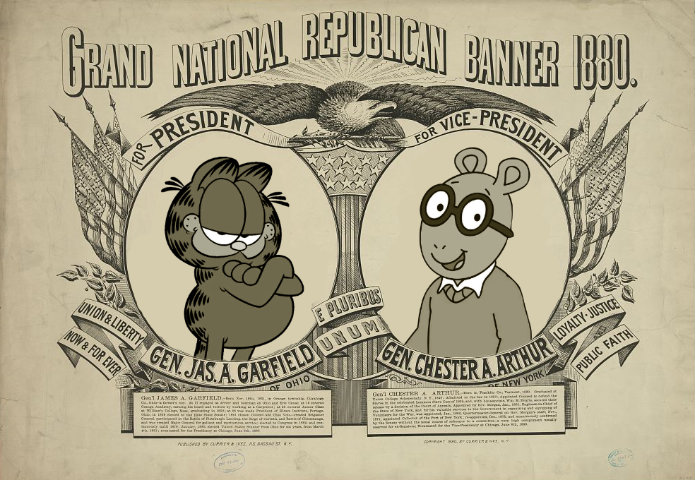 Garfield-Arthur campaign poster (Cartoons Edition) by DannyKuntze on ...