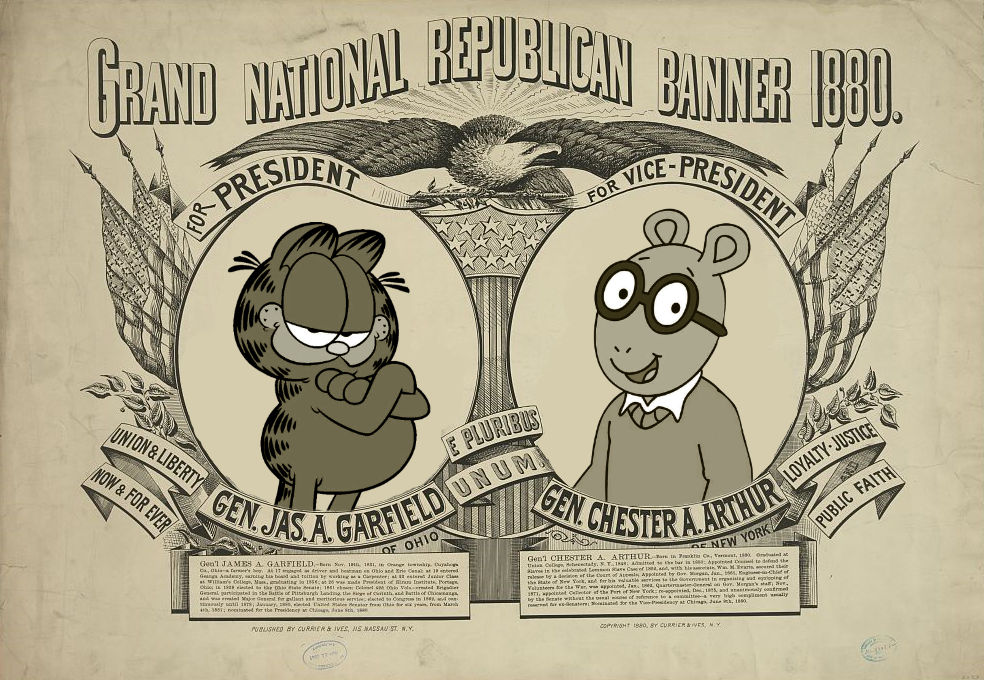Garfield-Arthur campaign poster (Cartoons Edition) by DannyKuntze on ...