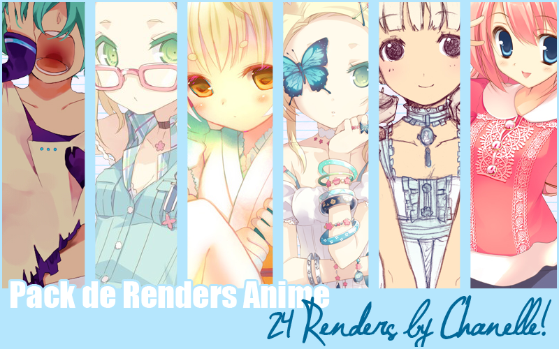Pack de Renders Anime x33 by ChanelleFantasy on DeviantArt