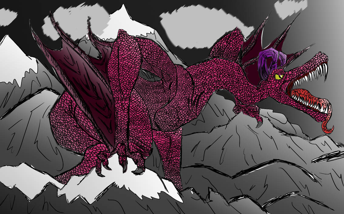 Dragon drawing by manofham on DeviantArt