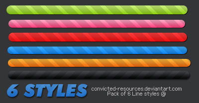 6 Lines Styles by convicted-resources on DeviantArt