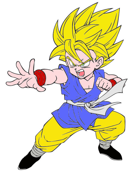Ssj Kid Goku by spaduzzo on DeviantArt