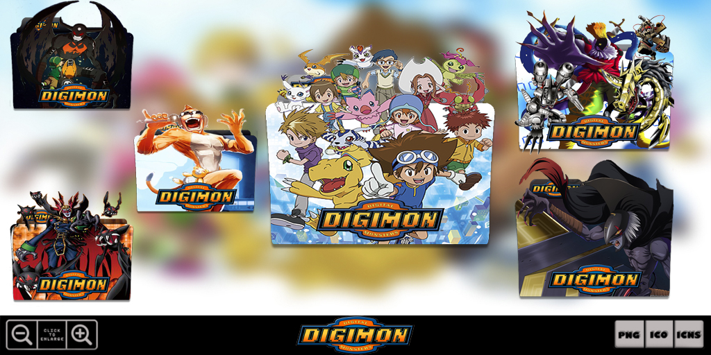 Digimon Adventure [1999-2000] Folder Icon Pack by DrakoOH on DeviantArt