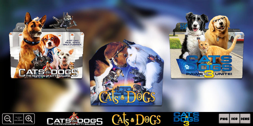 Cats and Dogs 1, 2, 3 [2001-2010-2020] Folder Icon by DrakoOH on DeviantArt