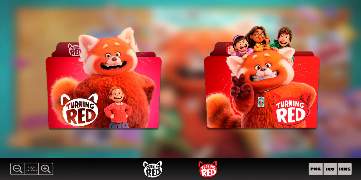 Turning Red [2022] Folder Icon Pack by DrakoOH on DeviantArt