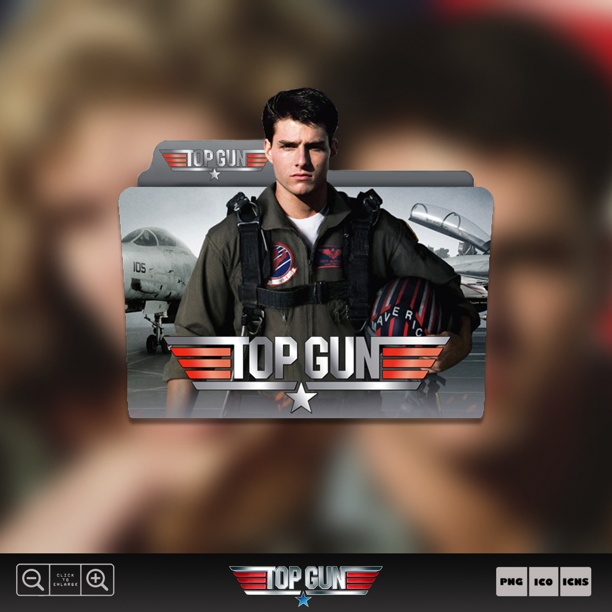 Top Gun [1986] Folder Icon by DrakoOH on DeviantArt