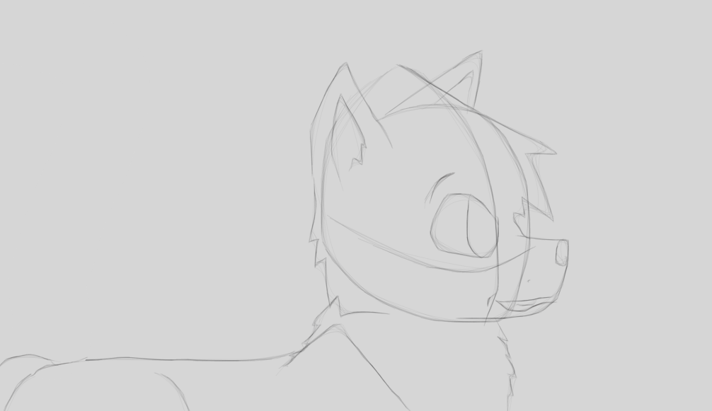 Smiling wolf sketch by xMist-of-Cloudsx on DeviantArt