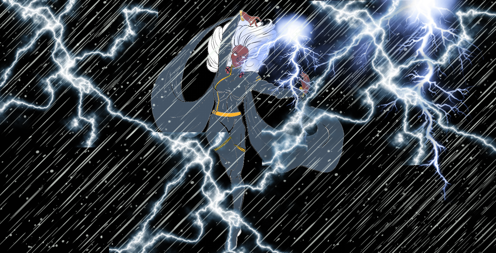 Storm X-Men Lightning and Rain by StarChandaline87 on DeviantArt