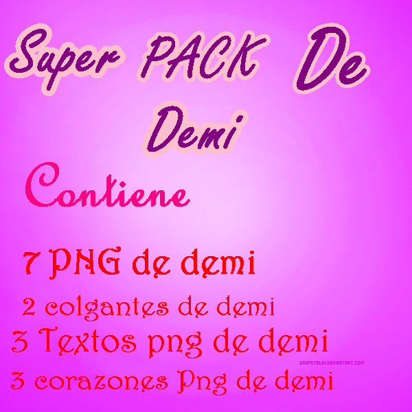 Super pack de demi by Melluu on DeviantArt