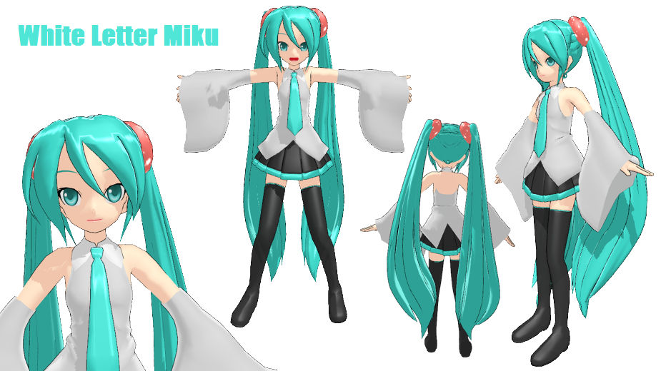 DL: White Letter Miku by CarrieDenyes on DeviantArt