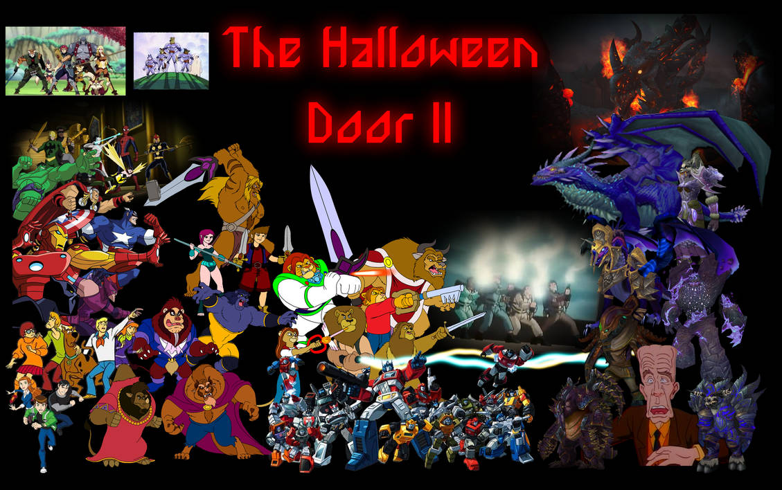 The Halloween Door 2 - part 1 by RetroUniverseArt on DeviantArt