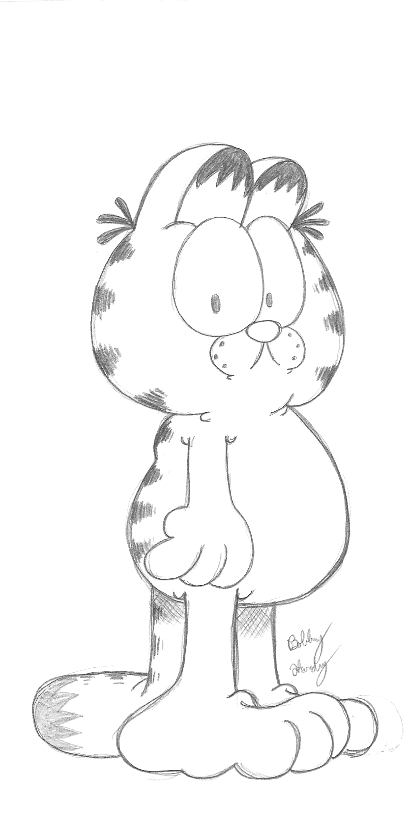Garfield Sketch by Th3AntiGuardian on DeviantArt