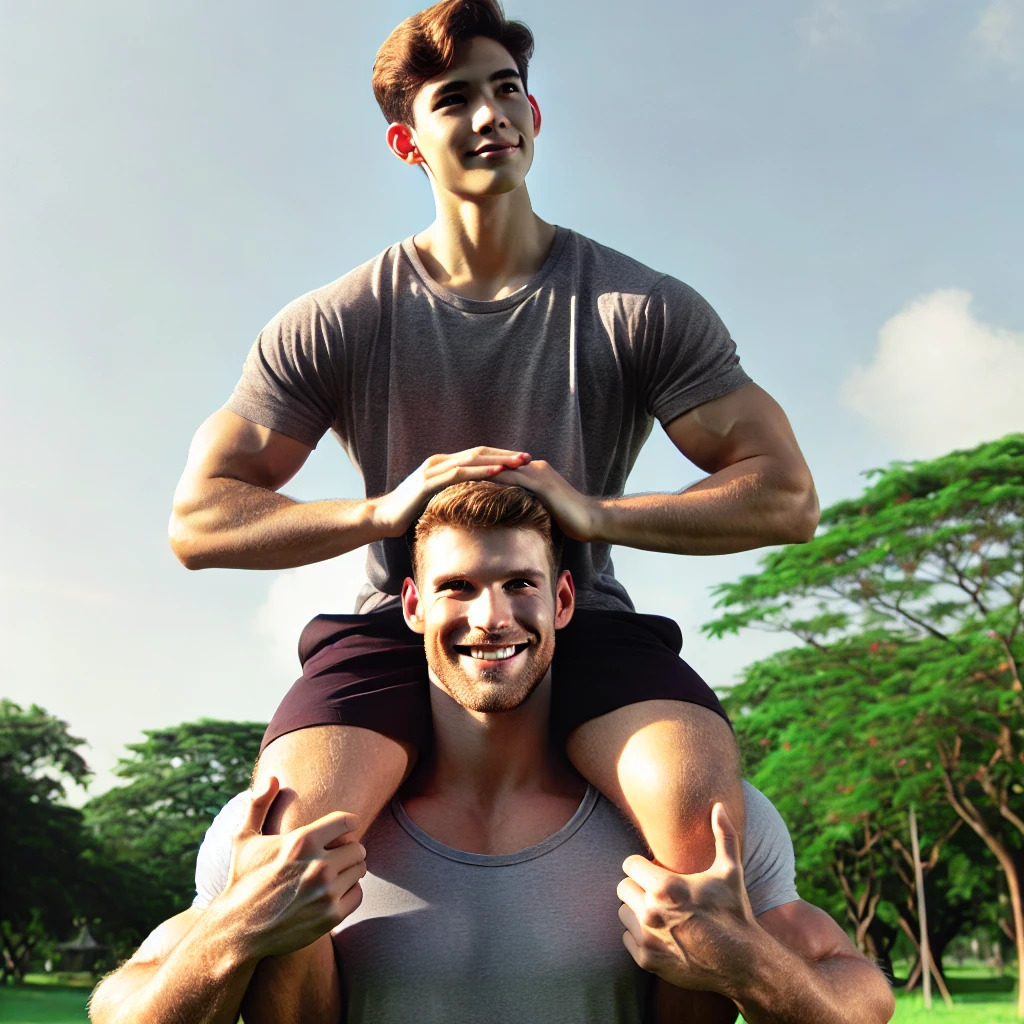 Shoulder ride 1 by Matt9484 on DeviantArt