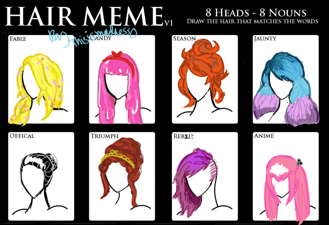 Hair Styles by themunsterbunny on DeviantArt