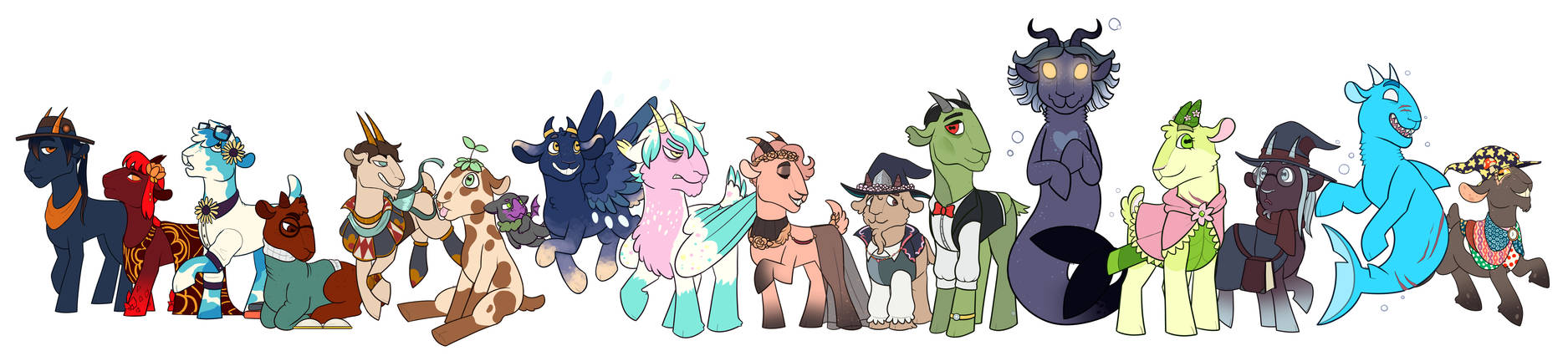 All the lil goatlings by Verikoira on DeviantArt
