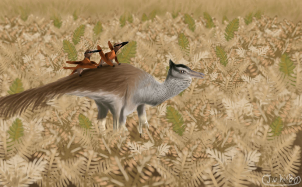 Kryptodrakon hitches a Ride by KirbyniferousRegret on DeviantArt