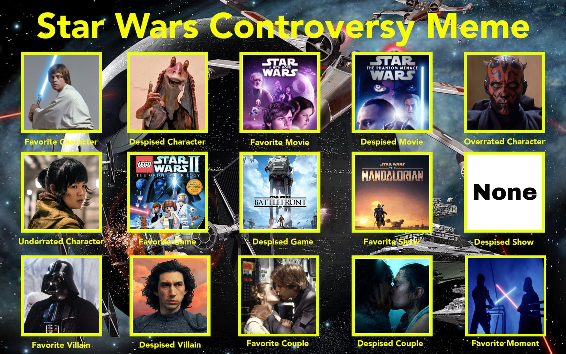 My Star Wars Controversy Meme by jacobstout on DeviantArt