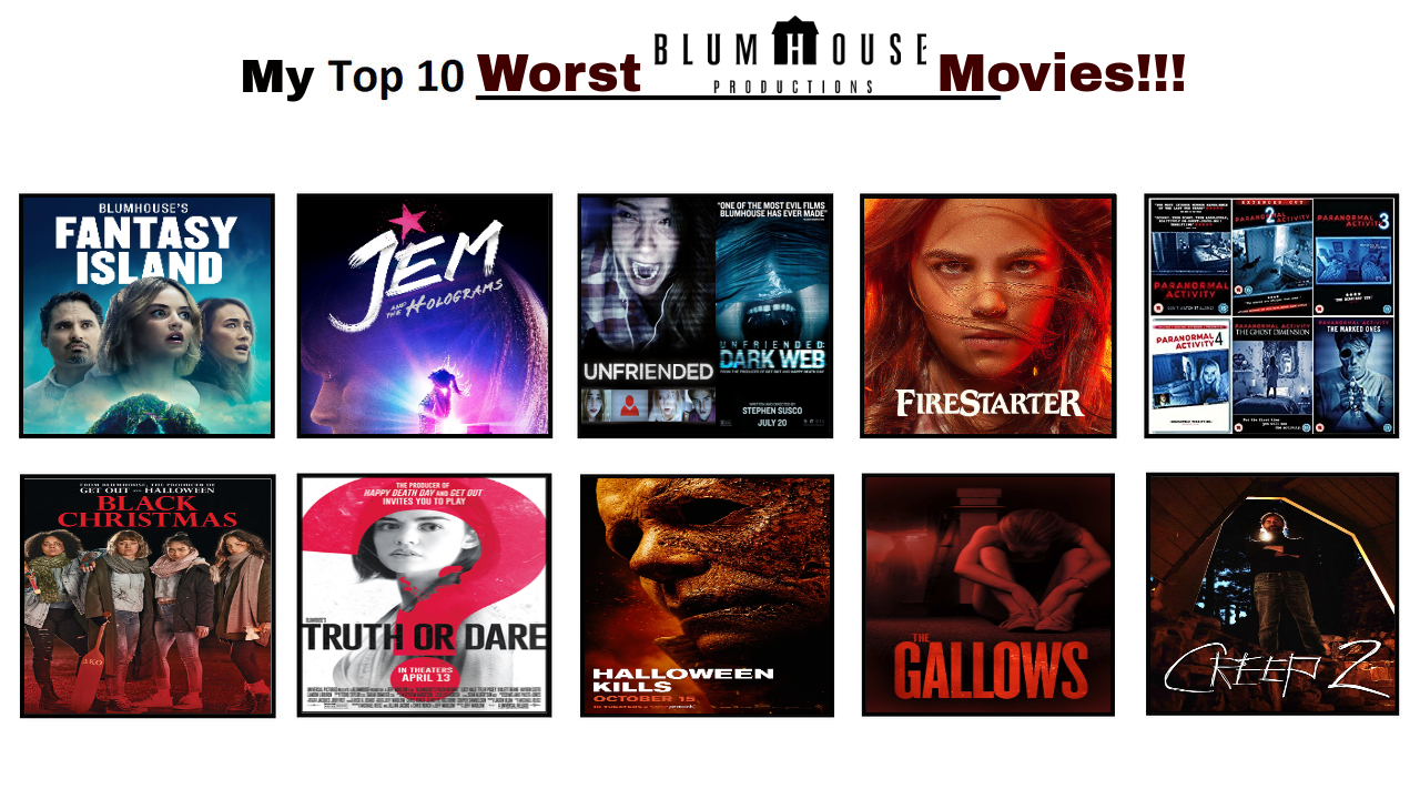 My Top 10 Worst Blumhouse Movies!!! by jacobstout on DeviantArt