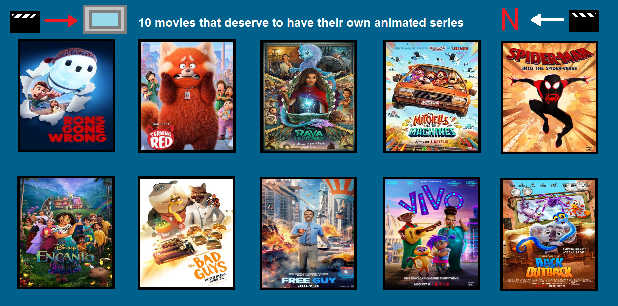 My Top 10 Movies That Deserve an Animated Series by jacobstout on ...