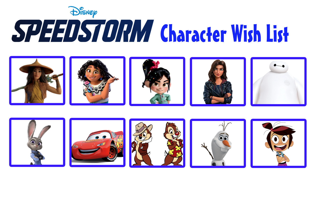 My Disney Speedstorm Character Wish List by jacobstout on DeviantArt