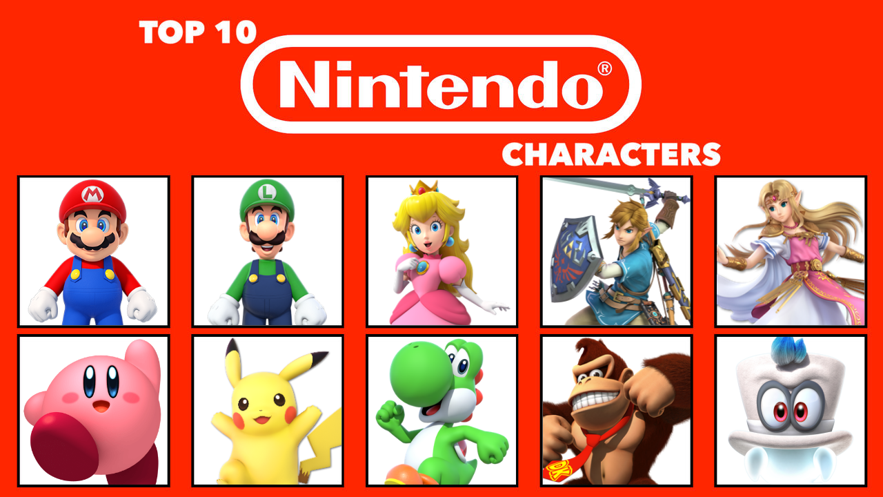 My Top 10 Nintendo Characters by jacobstout on DeviantArt