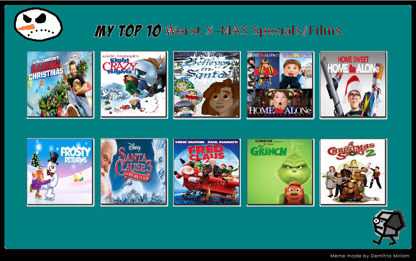 My Top 10 Worst X-Mas Specials/Films by jacobstout on DeviantArt