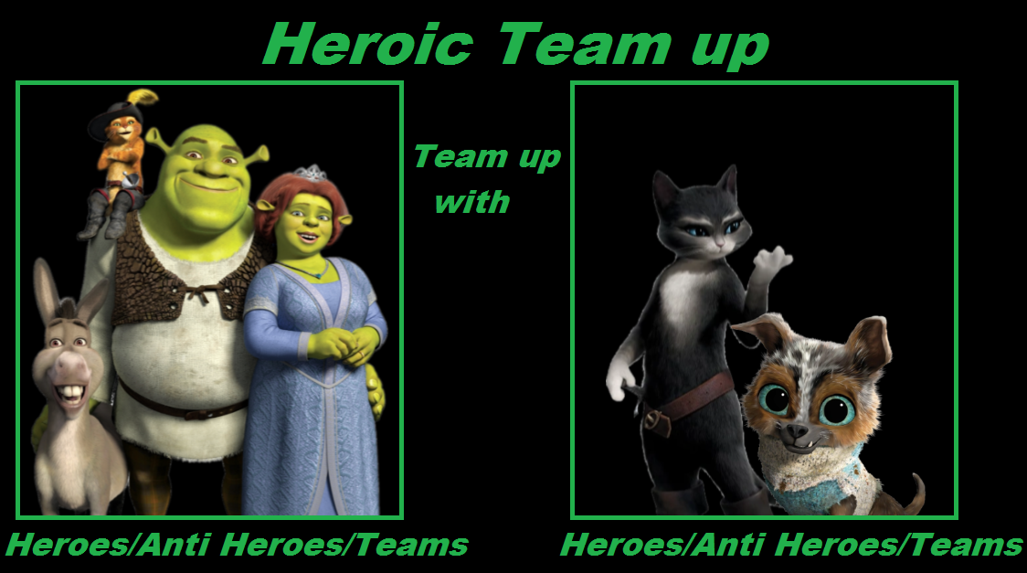 Shrek and Friends Team Up with Kitty and Perrito by jacobstout on ...