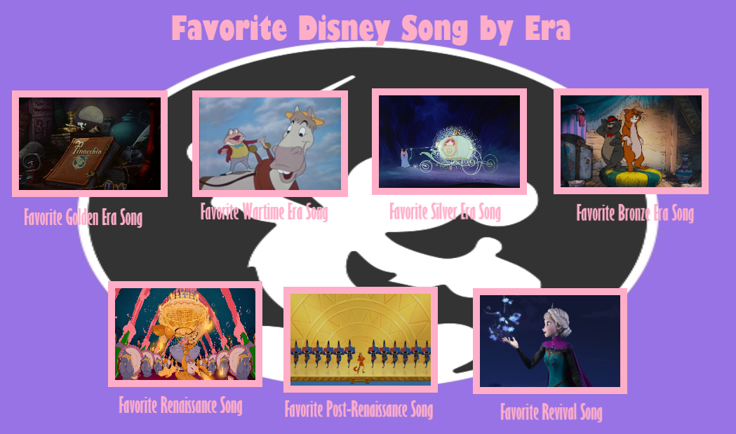 My Favorite Disney Songs by Era (My Version) by jacobstout on DeviantArt