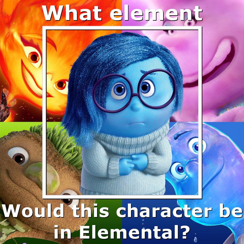 What Element Would Sadness be in Elemental? by jacobstout on DeviantArt