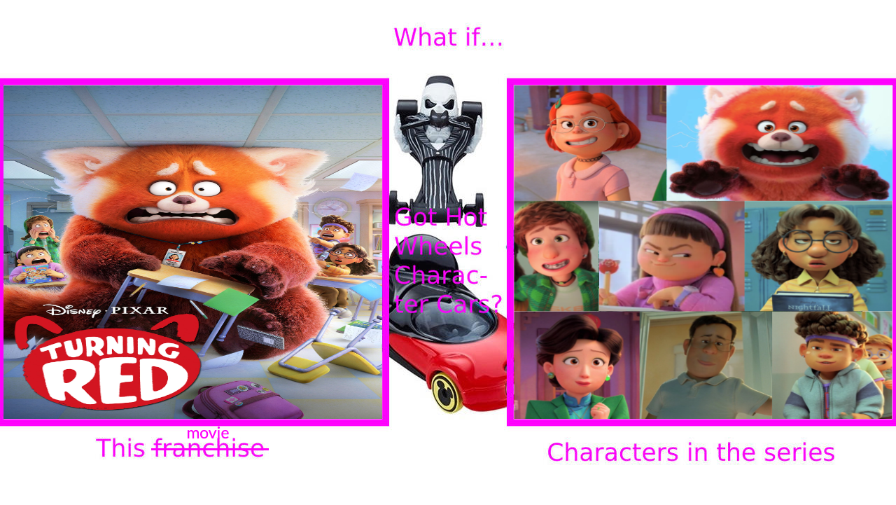 What if Turning Red Got Hot Wheels Character Cars? by jacobstout on ...