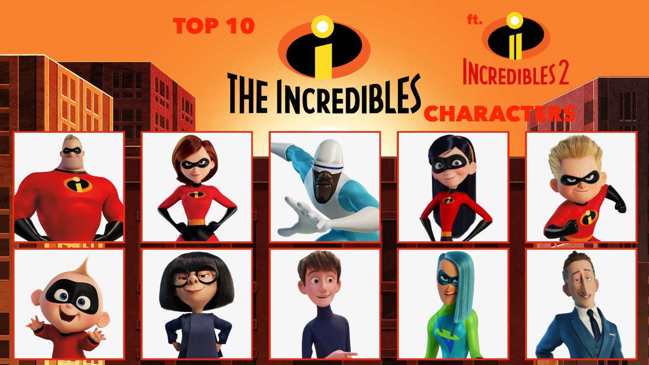 My Top 10 The Incredibles Characters by jacobstout on DeviantArt