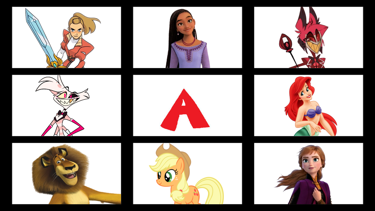 My Favorite Letter A Characters by jacobstout on DeviantArt