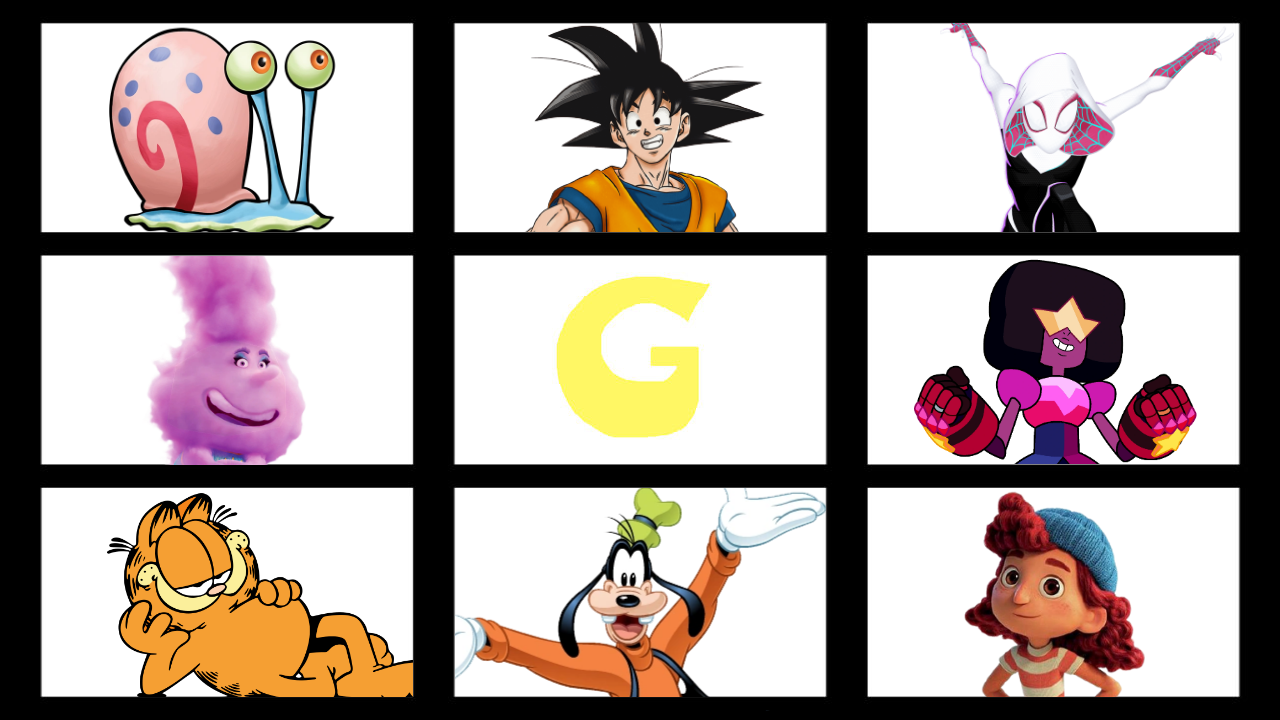 My Favorite Letter G Characters by jacobstout on DeviantArt