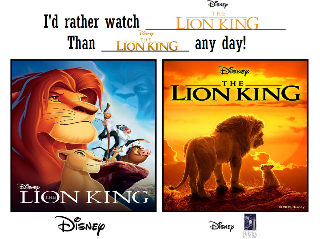 I'd rather watch TLK 1994 than TLK 2019 any day! by jacobstout on ...