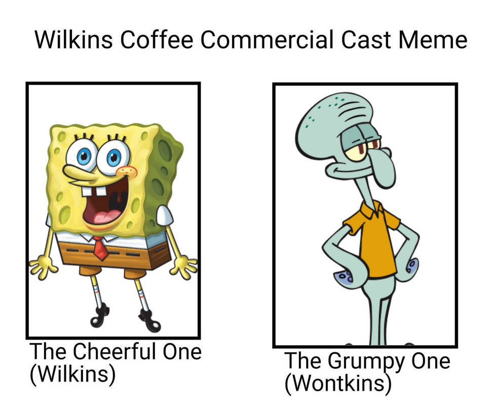 SpongeBob and Squidward/Wilkins Coffee Cast Meme by jacobstout on ...