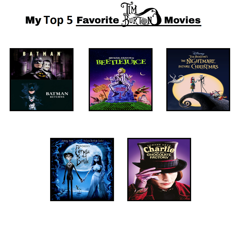 My Top 5 Favorite Tim Burton Movies by jacobstout on DeviantArt