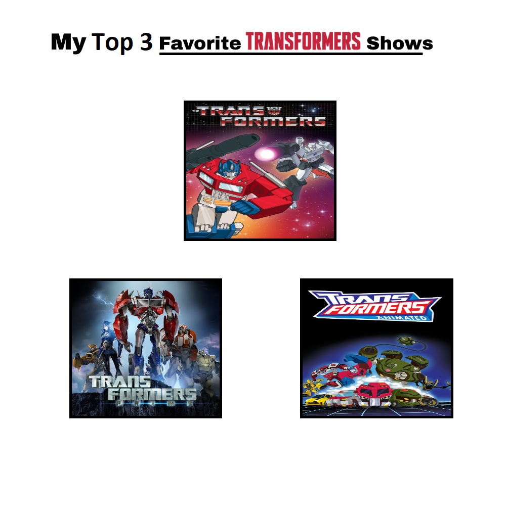 My Top 3 Favorite Transformers Shows by jacobstout on DeviantArt