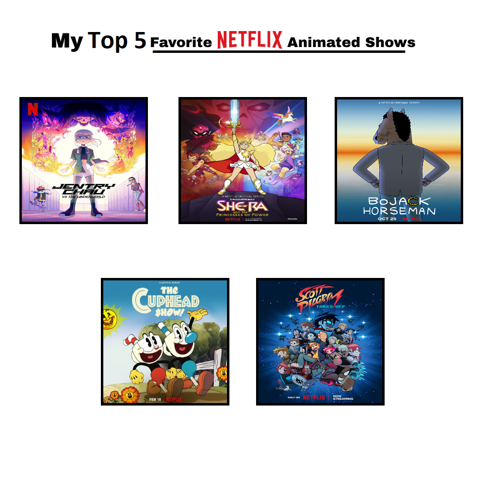 My Top 5 Favorite Netflix Animated Shows by jacobstout on DeviantArt