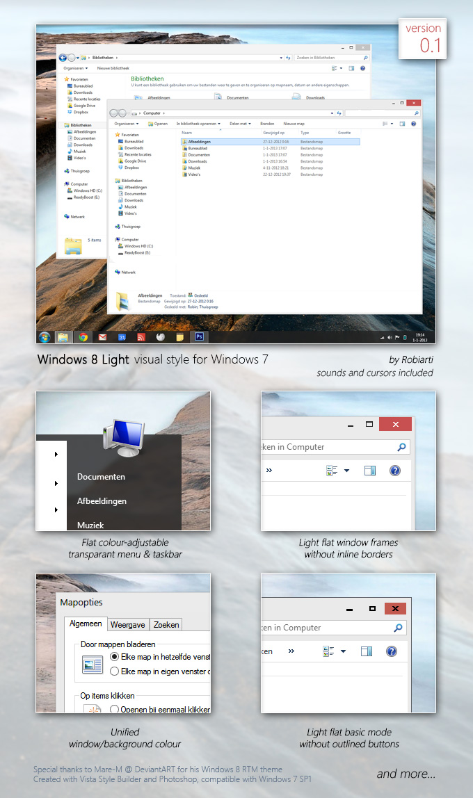Windows 8 Light by R0biARTi on DeviantArt