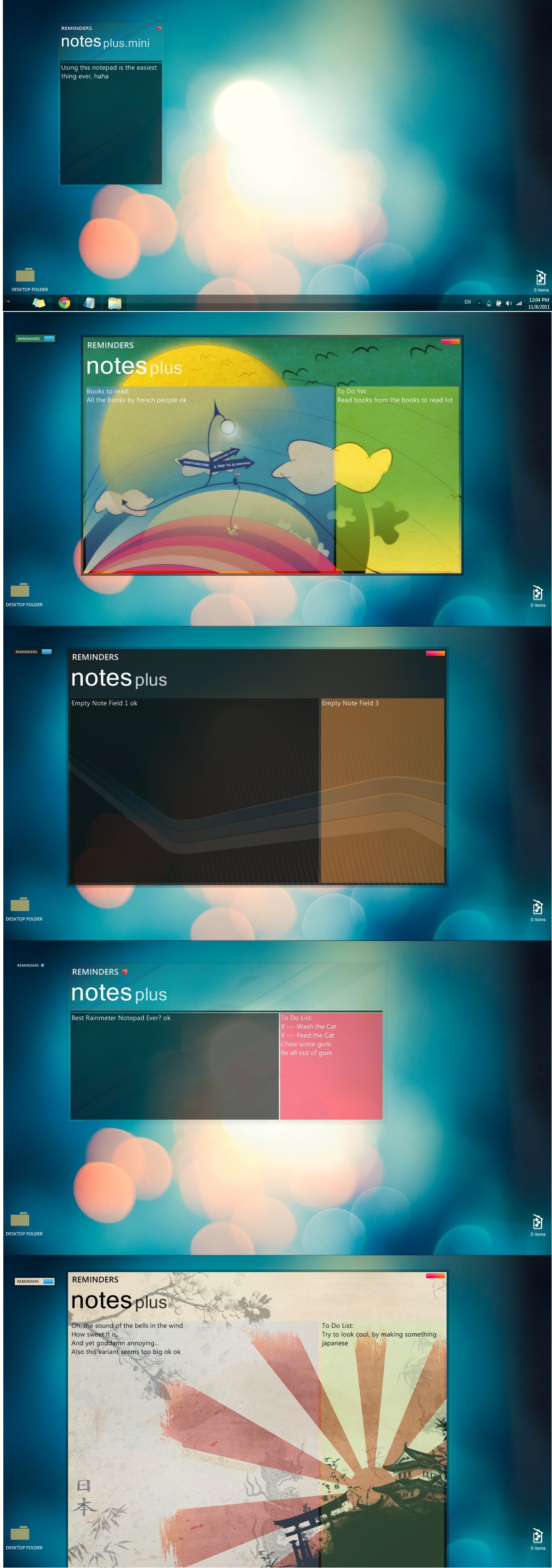 Notes Plus for Rainmeter by CharlieDogfhhfd on DeviantArt