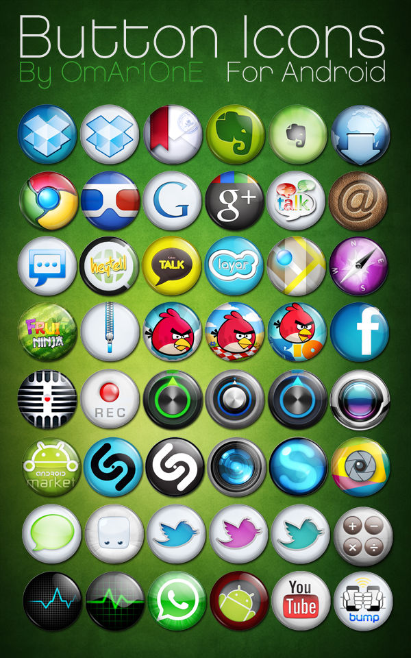 Button icons by omar1one on DeviantArt