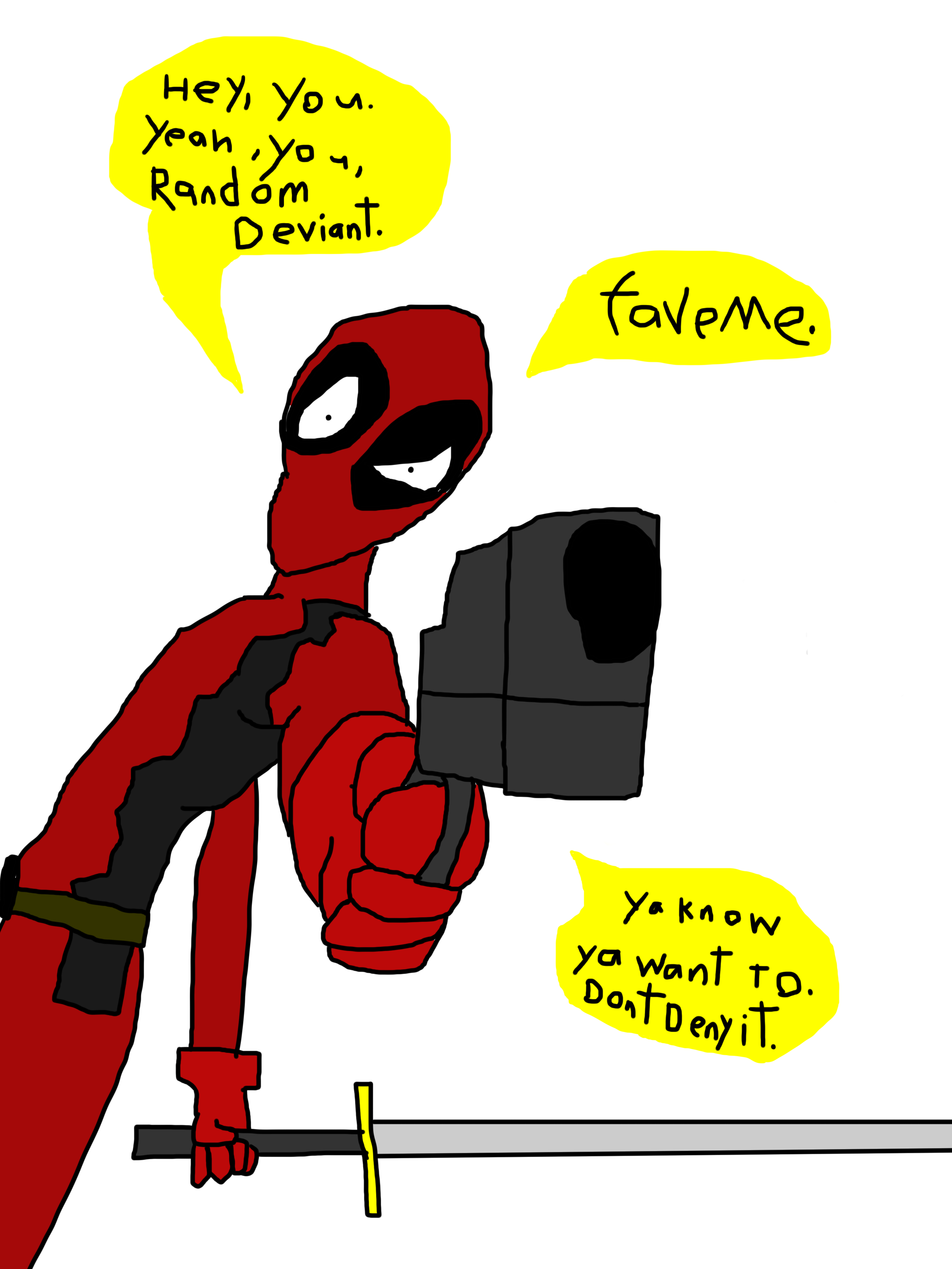 Deadpool- a quick word by MethusulaComics on DeviantArt