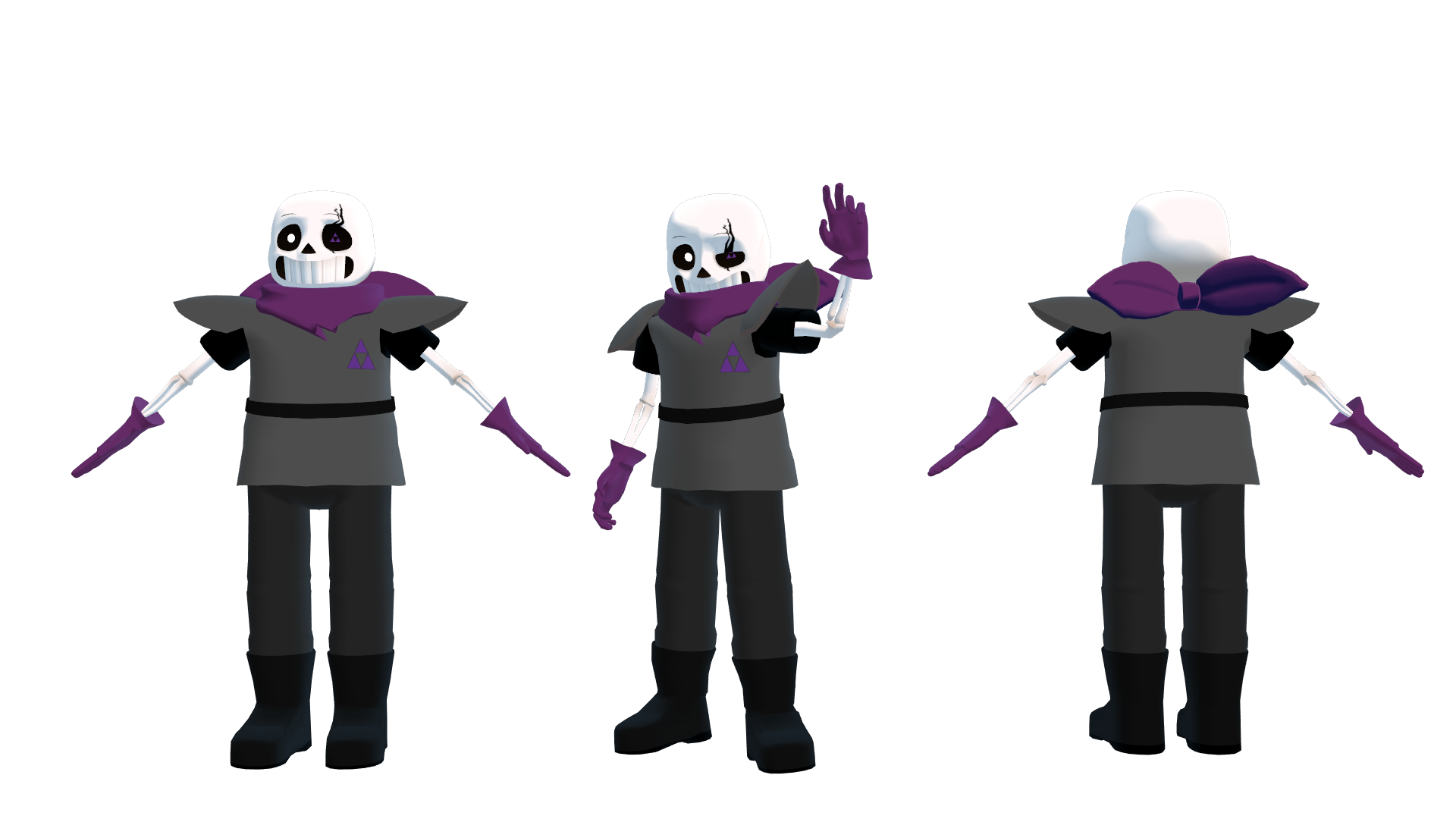 MMD Swapfell Violet Sans (DL) by TonicTheFox on DeviantArt