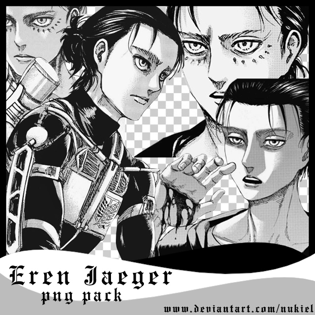 Eren Jaeger Pack Render by Nukiel on DeviantArt