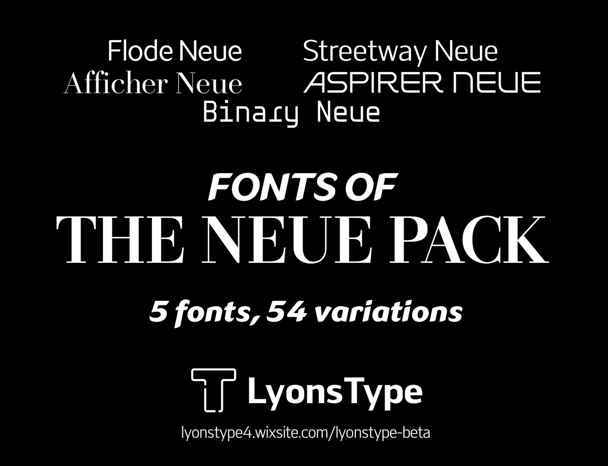 LyonsType: The Neue Pack by lyonstype on DeviantArt