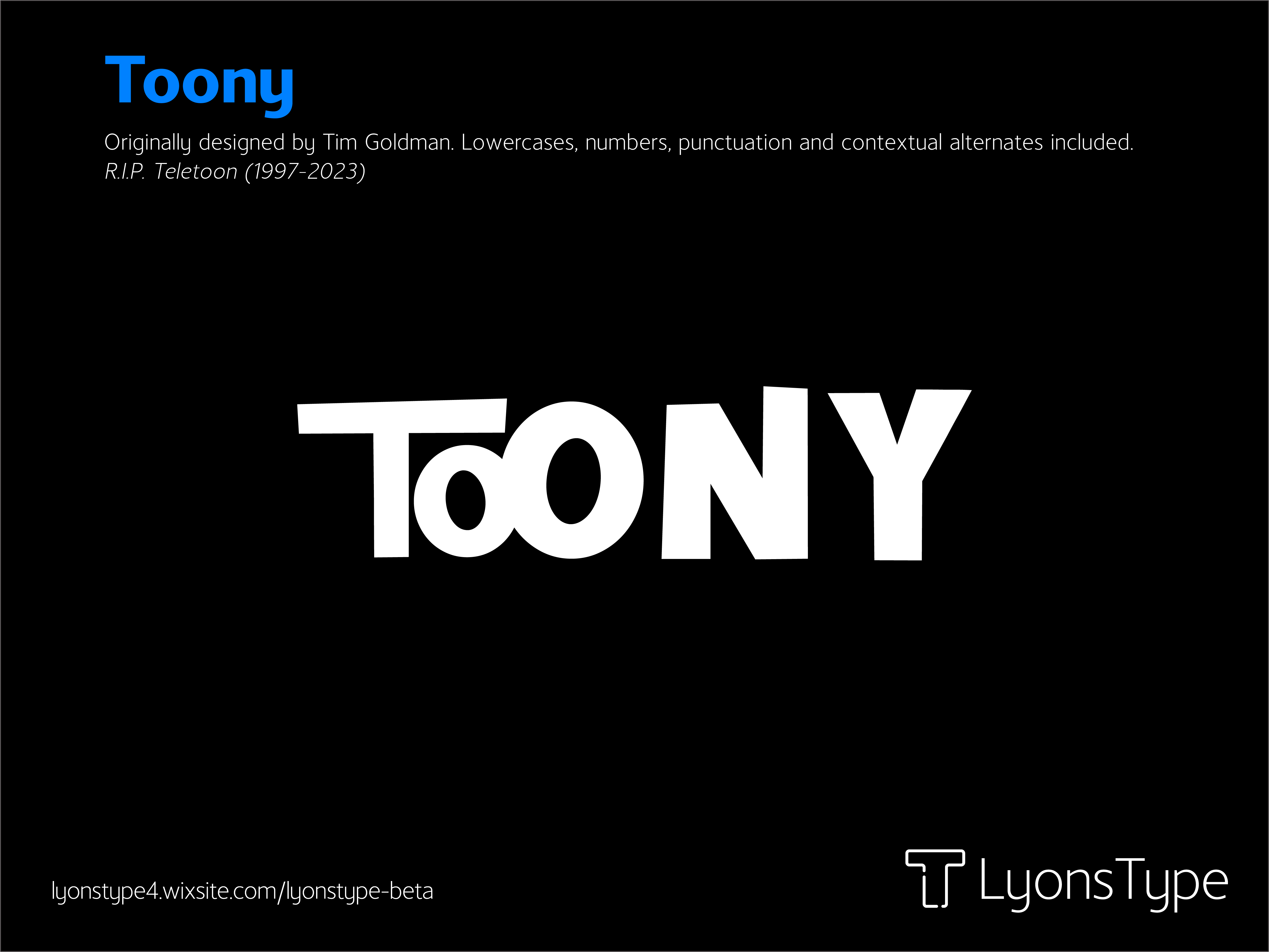 Toony by lyonstype on DeviantArt